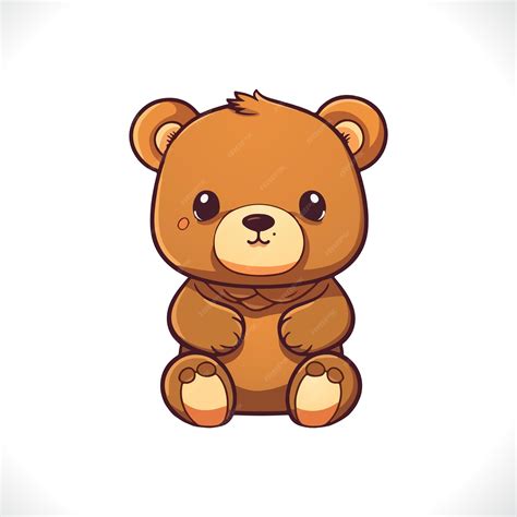 Cute Bear Cartoon Vector Illustration Premium Vector