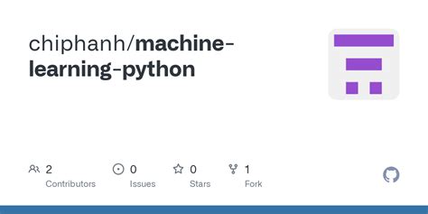 GitHub Chiphanh Machine Learning Python