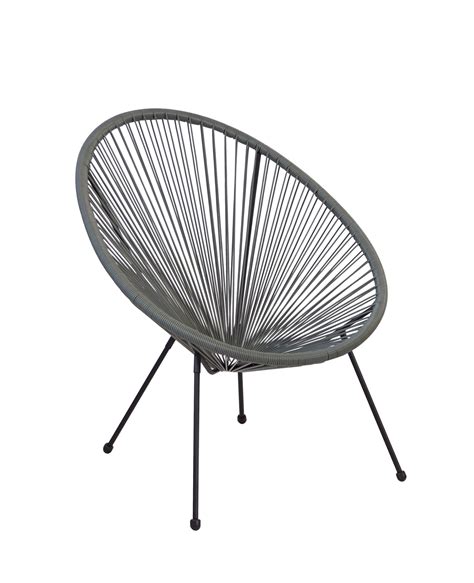 Gardex სკამი რუხი Rattan Gardex