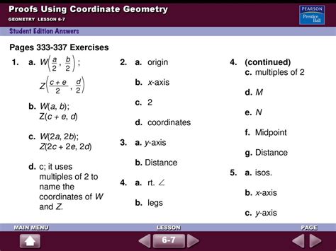proofs with coordinate geometry