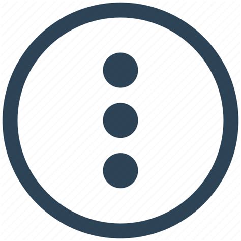 Ui Ux Dots Menu More Horizontal Three Icon Download On Iconfinder