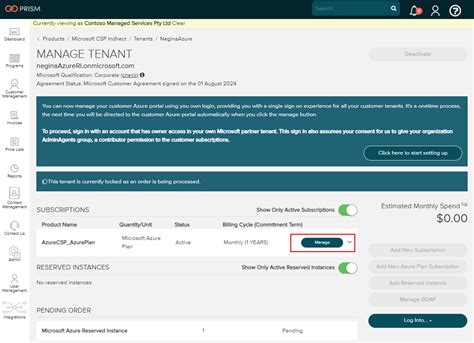 How To Enable Azure Cost Management Acm In Prism Operations Apac