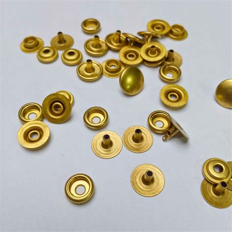 Solid Brass Snaps Press Studs Identityleathercraft