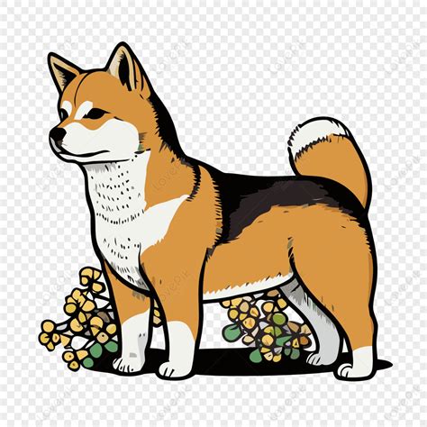 시바 이누 벡터 상표 만화 클립 아트 Png 일러스트 무료 다운로드 Lovepik