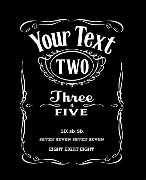 Jack Daniels Logo Template Editable