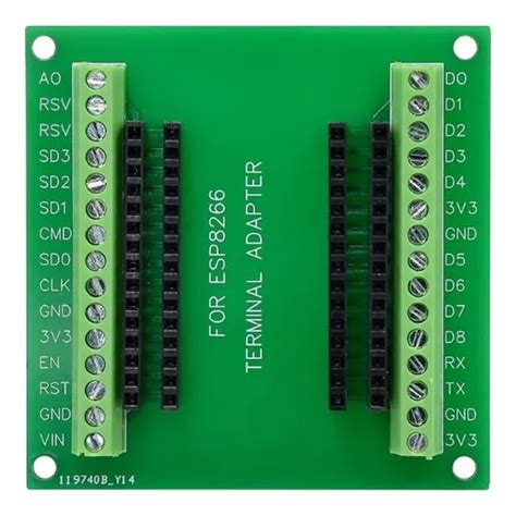 placa borne terminal adaptador para nodemcu v3 esp8266 28mm