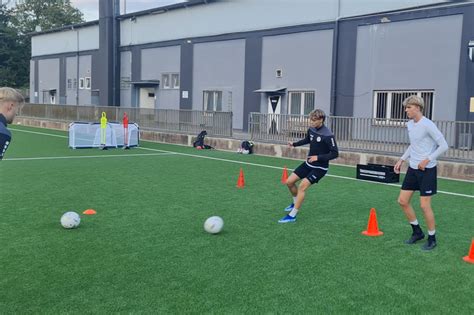 Passing Drill Pass The Ball Successfully Into The Open Space Soccer