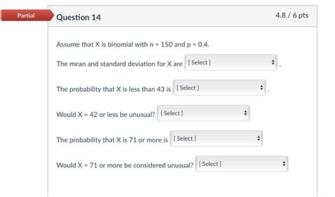 Solved Partial Question Pts Assume That X Is Chegg Com