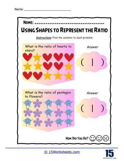 Representing Ratios Worksheets 15