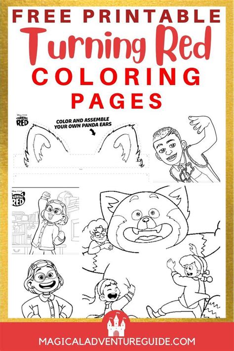 Turning Red Coloring Page