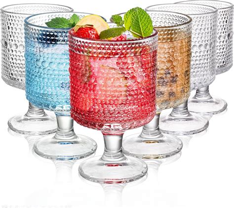 Glassique Cadeau Vintage Art Deco Ribbed Goblet Cocktail