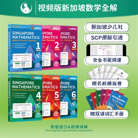 【含全书视频精讲】新加坡数学全解英文版原版小学1 6年级新加坡数学英文原版learning Maths学习系列新加坡数学漫画数学俄罗斯虎窝淘