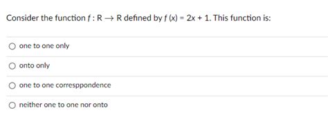 solved consider the function f rr defined by f x 2x 1