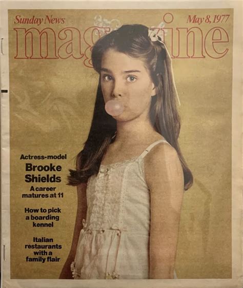 Brooke Shields Covers Sunday News Magazine United States May 1977 Brooke Shields Model
