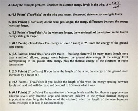 Solved Study The Example Problem Consider The Electron Chegg Com