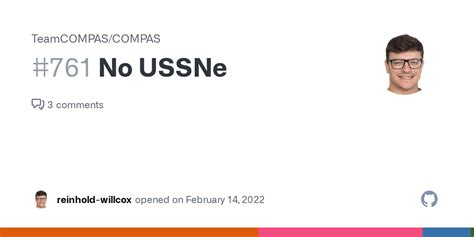 No Ussne · Issue 761 · Teamcompascompas · Github