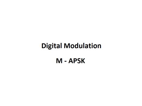 Digital Modulation M Apsk Thinkrf Support