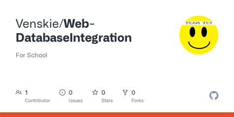Github Venskieweb Databaseintegration For School