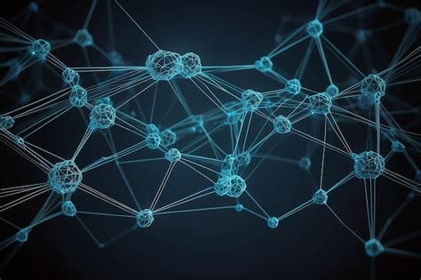 Premium Photo An Abstract Node Network Background Image