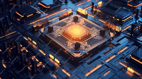 Premium Ai Image Microchip Or Microprocessor Hardware Engineering