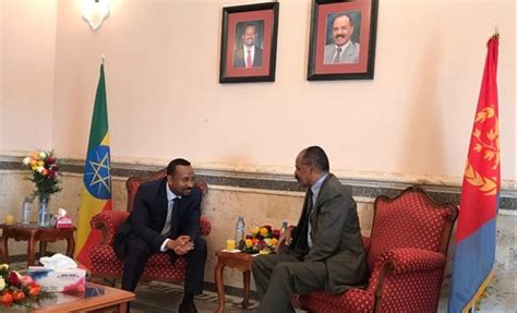 Foes Ethiopia Eritrea Pledge To Open Embassies As Leaders Embrace