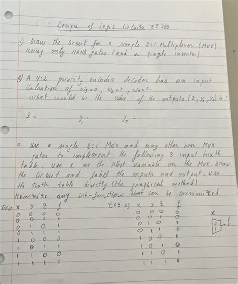 Solved Design Of Logic Circuitanswer These Question And Chegg