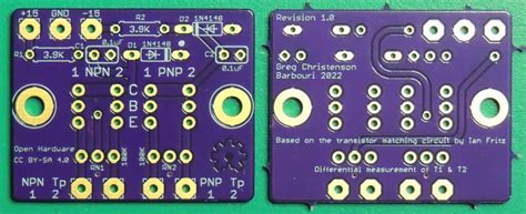 Transistor Matching Test Fixture Barbouris Electronics Projects