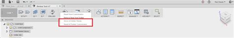 commands missing from the ribbon menus in fusion