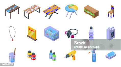 에폭시 수지 아이콘은 아이소메트릭 벡터를 설정합니다 화학 접착제 3차원 형태에 대한 스톡 벡터 아트 및 기타 이미지 3차원 형태 건강관리와 의술 등측투영법 Istock