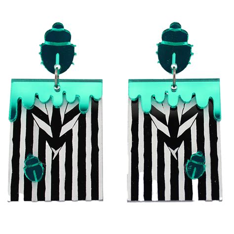 Beetlejuice Earrings Beetlejuice Themed Earrings Ginger Pins Originals