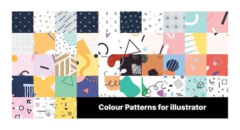 Premium Vector Colour Patterns For Illustrator