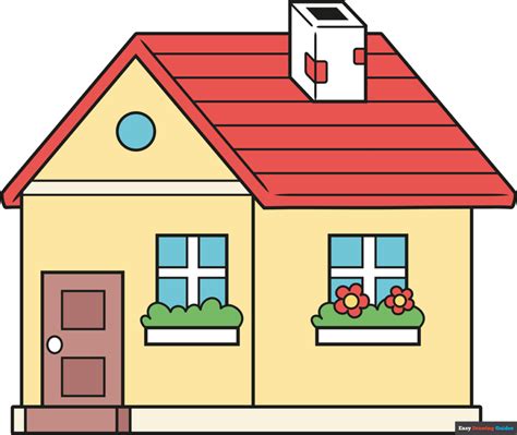 How To Draw A House With A Porch