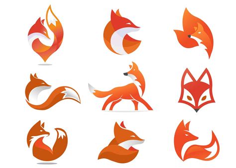 Icono Creativo De Zorro O Conjunto De Logotipo 935653 Vector En Vecteezy