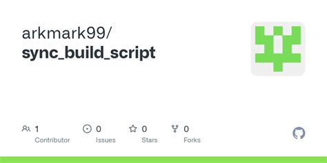 Github Arkmark99syncbuildscript