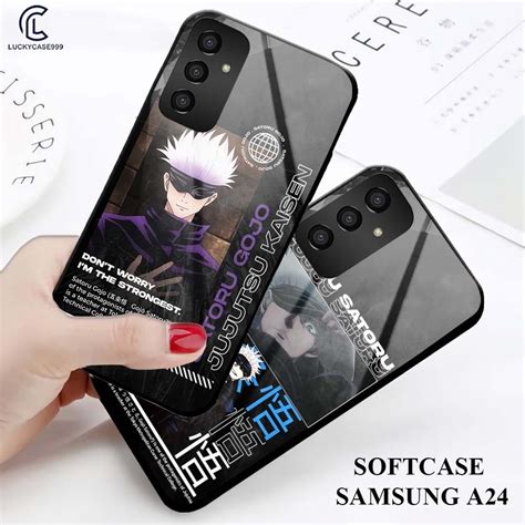Jual Ls Softcase Glass Kaca Akrilik Samsung A A A Casing Kaca Kilau Anime Gojo