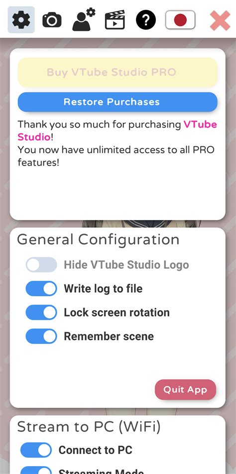 VTube Studio Settings DenchiSoft VTubeStudio Wiki GitHub