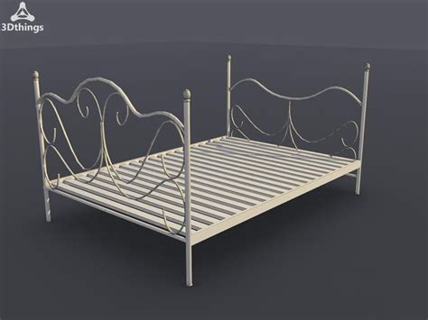 Alisa 대형 더블 침대 베드 프레임 3d 모델 2 Max Obj Free3d