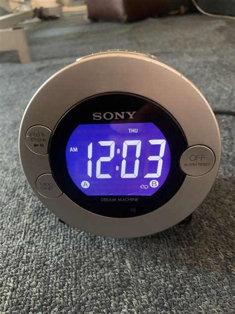 Sony Icf C7ip Am Fm Radio Clock With 30 Pin Ipod Connection Retro Unit