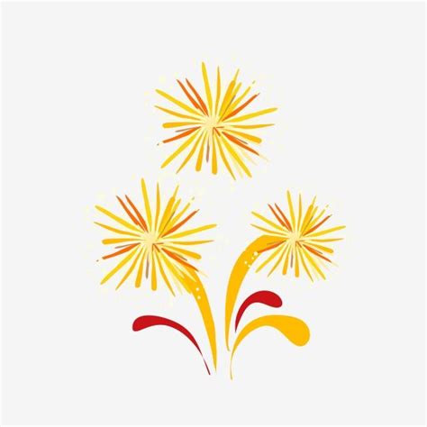 Hand Drawn Cartoon Fireworks Png Image And Clipart