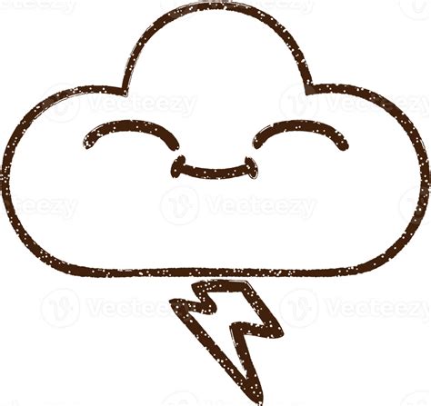 Storm Cloud Charcoal Drawing 45102666 Png