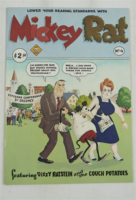 Mickey Rat 4 Fn 2nd Print Mickey Mouse Disney Spoof Last Gasp W