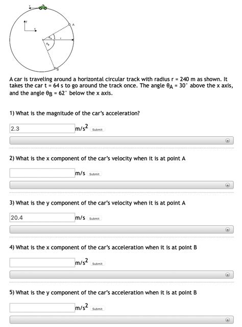 Solved ” A Car Is Traveling Around A Horizontal Circular