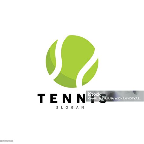 테니스 로고 디자인 토너먼트 스포츠 공과 라켓 벡터 간단한 실루엣 일러스트레이션 테니스공에 대한 스톡 벡터 아트 및 기타 이미지 테니스공 로고 아이콘 Istock