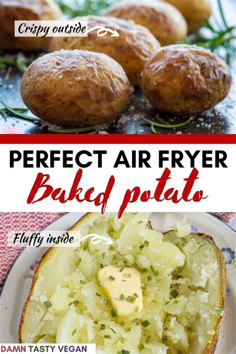 Easy Air Fryer Baked Potatoes Crispy Outside Fluffy Inside Damn