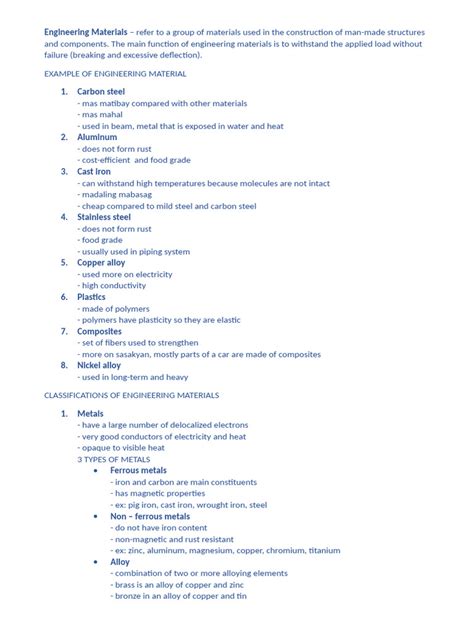 Engineering Materials Pdf Magnetism Ductility