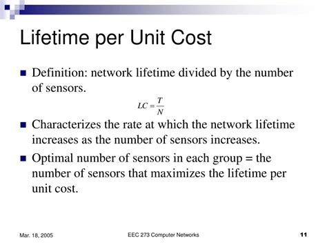 Ppt Maximizing Lifetime Per Unit Cost In Wireless Sensor Networks