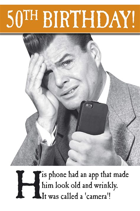 Buy 50th Birthday Card For Him Funny 50th Birthday Card Men Happy