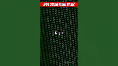 Ipv6 Subnetting Basic Shorts Subnetting Youtube