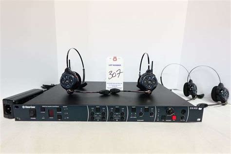 Lot Clear Com Dx410 Digital Wireless Intercom 4 Up System Wac Supply