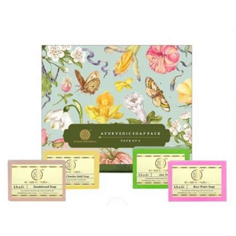 Khadi Natural Ayurvedic Soap Kit Set Of 4 4 X 100 Gm 400 Gm At Rs